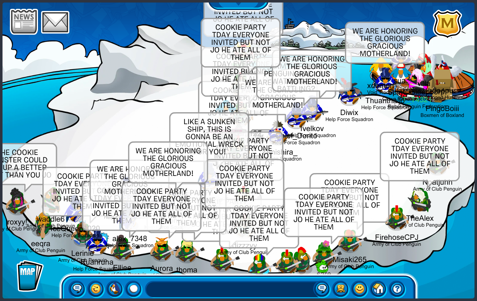 [INT] Practice Battle VS Army of Club Penguin » The Help Force